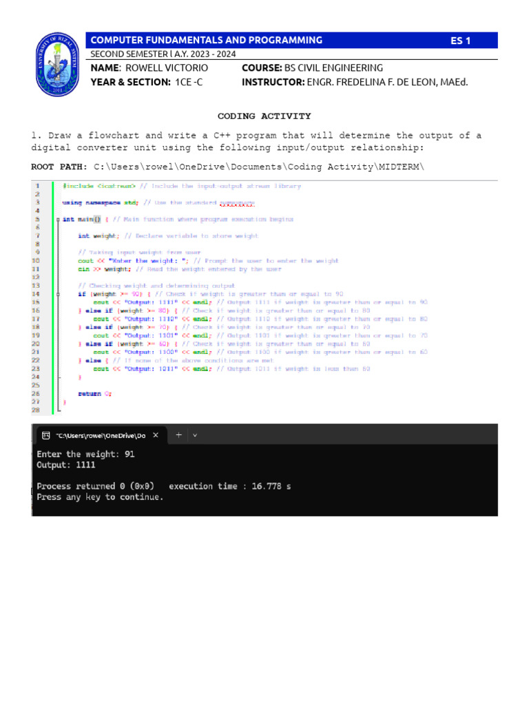 C++ Programming Flowchart Activities | PDF | Fahrenheit | Computing