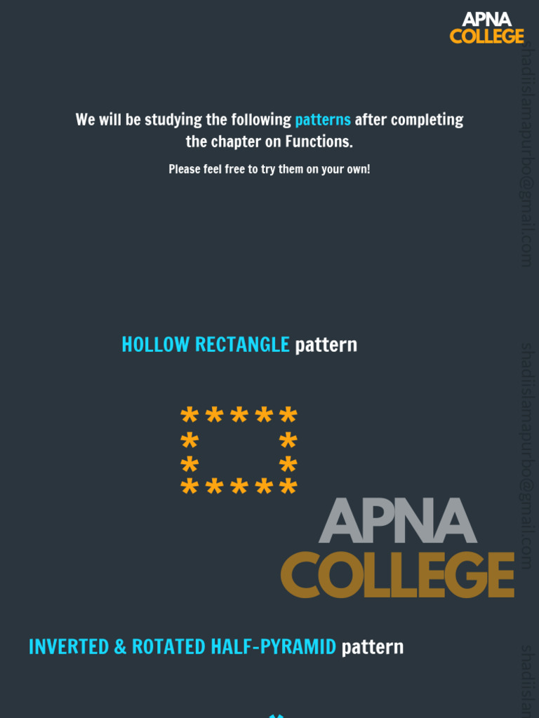 2-Advanced Patterns Note | PDF