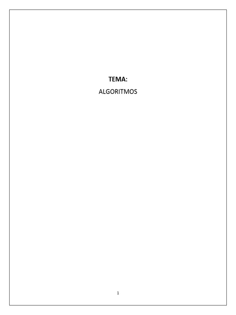 Algoritmos Simples | PDF