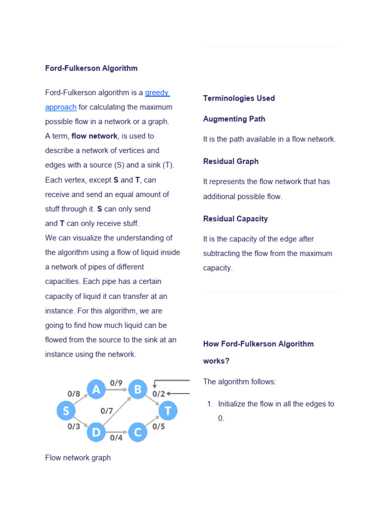 Ford FULKERSON | PDF | Computational Complexity Theory | Combinatorial Optimization