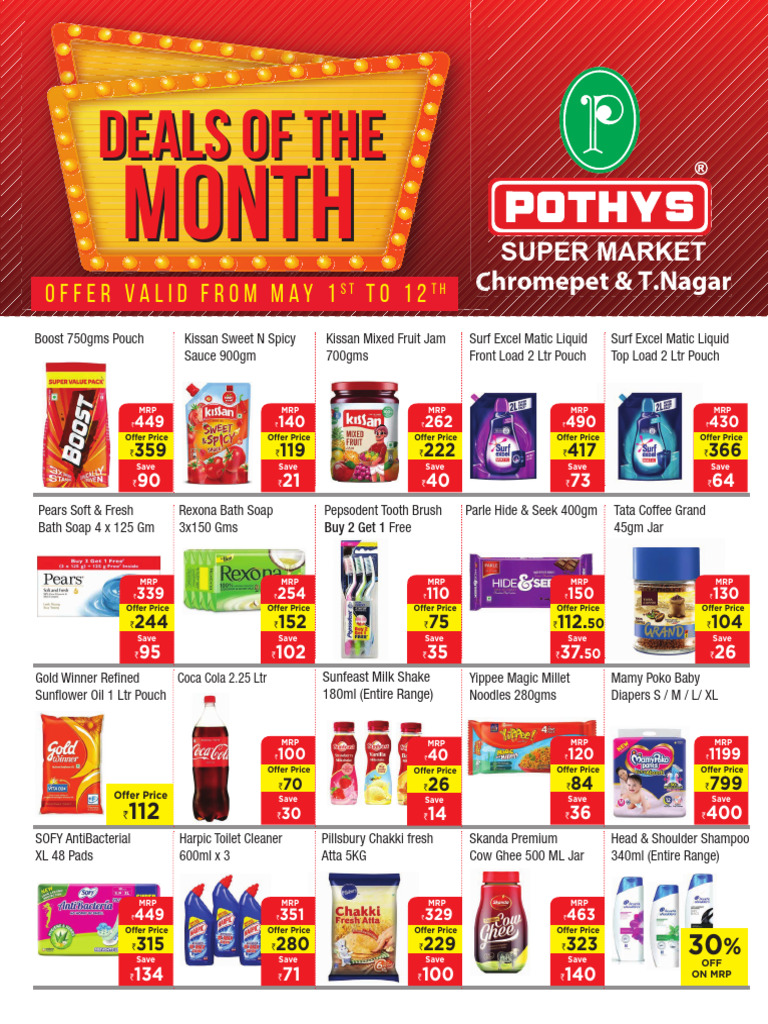 Pothys Supermarket Offers Today | PDF | Foods