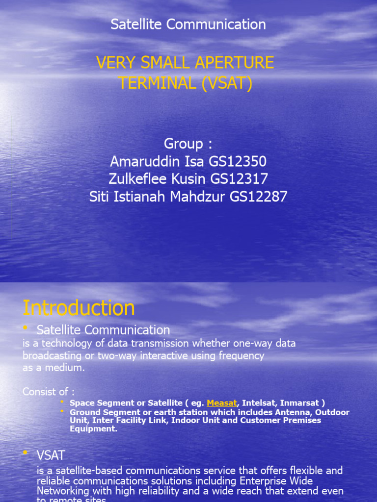 Vsat | PDF | Channel Access Method | Very Small Aperture Terminal