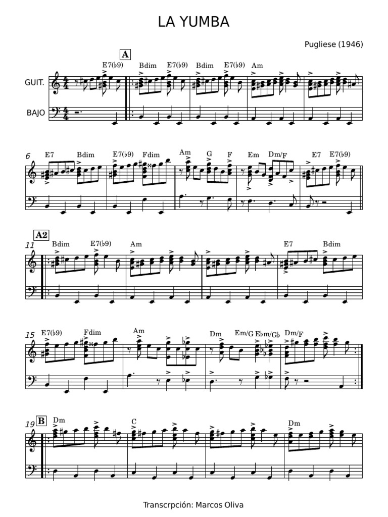La_yumba_-_Osvaldo_Pugliese | PDF | Tango La_yumba_-_Osvaldo_Pugliese | PDF | Tango