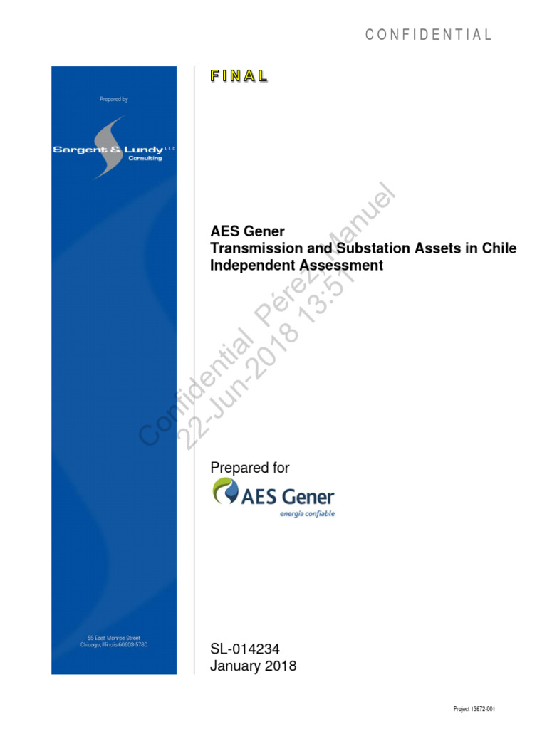 7.1 Sargent & Lundy - AES ...Ndependent Assessment | PDF | Electric ...