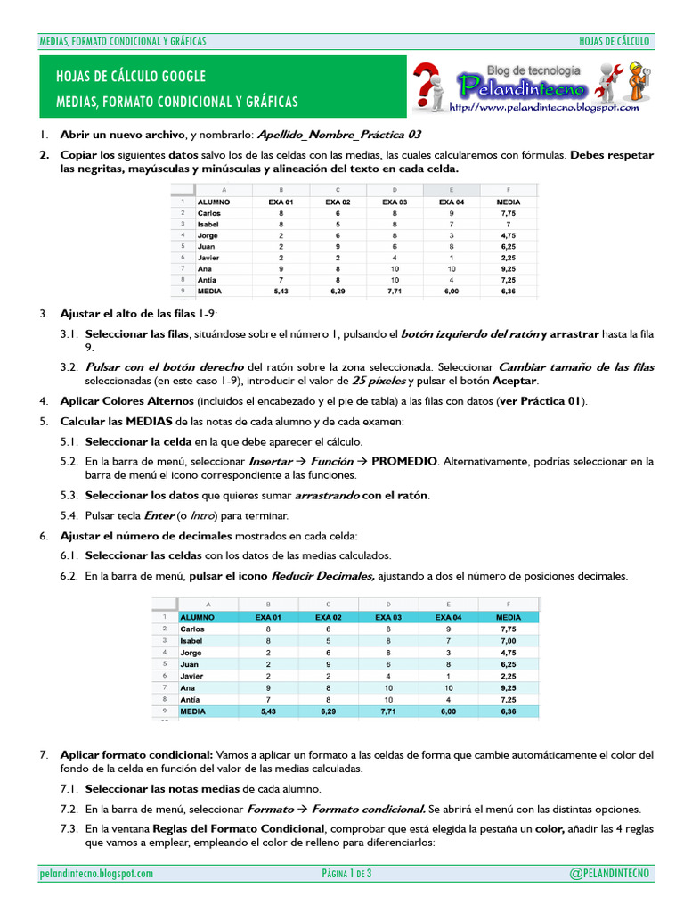 Practica 3 excel | PDF | Hoja de cálculo | Gráficos de computadora