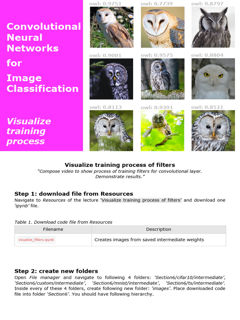 Visualize Training Process of Filters | PDF | Computer File | Software Visualize Training Process of Filters | PDF | Computer File | Software