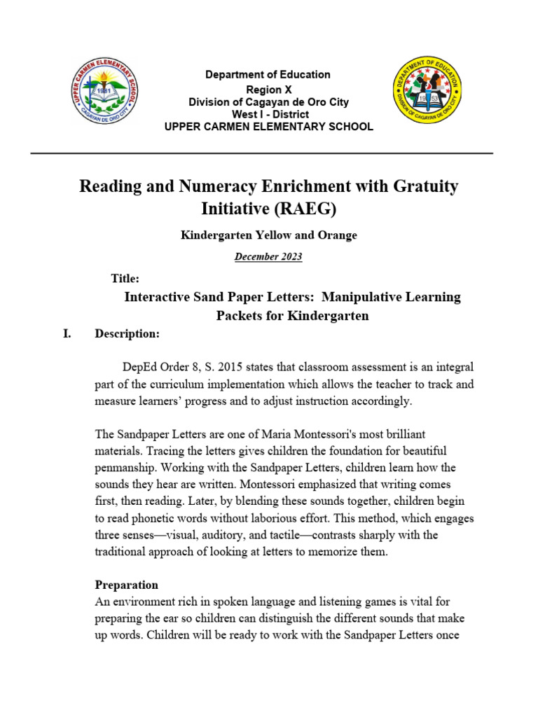 Raeg Kinder Yellow and Orange | PDF | Human Communication | Cognitive ...