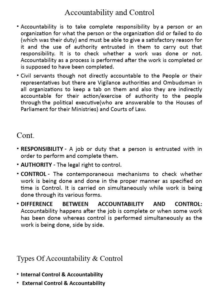 Accountability and Control | PDF | Audit | Mass Media