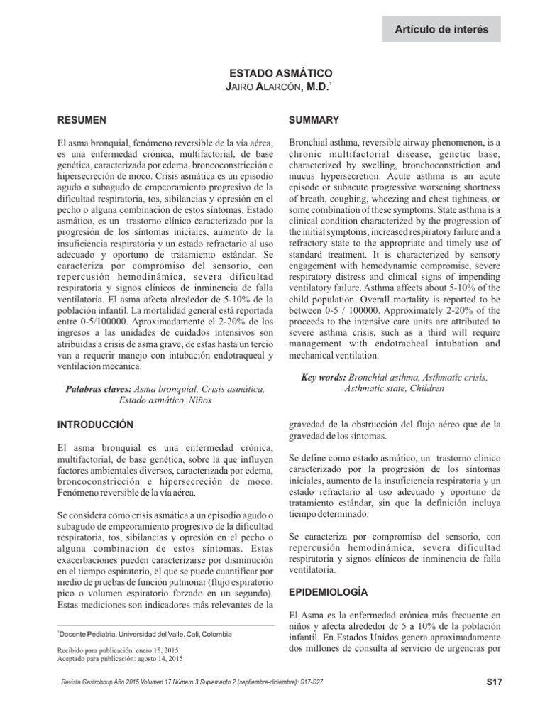 Edo Asmático | PDF | Asma | Alergia