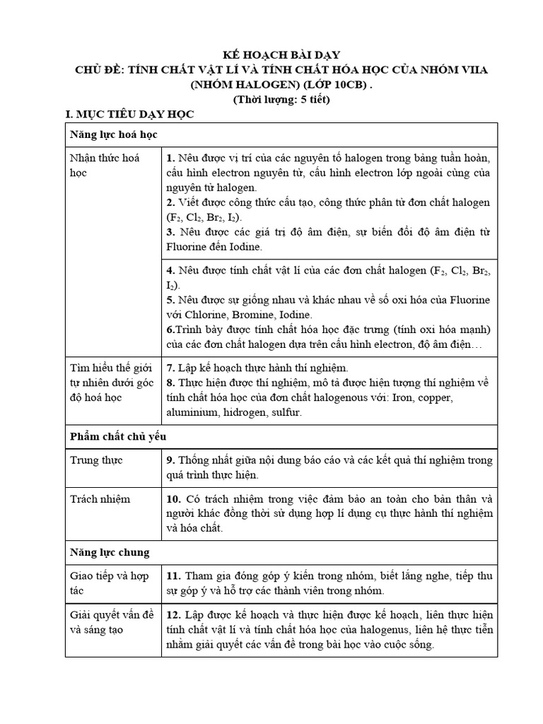 Bài 17 - Hóa 10 - CTST | PDF