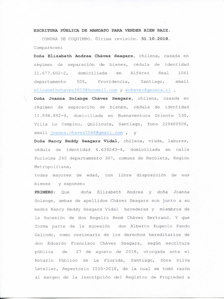 Modelo Mandato Venta | PDF