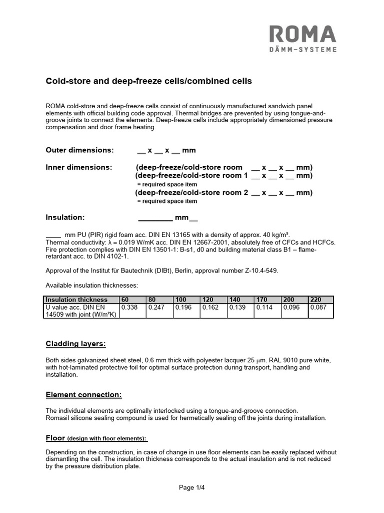 ROMA - Request For Proposal (RFP) Texts Cells | PDF | Door | Thermal Insulation