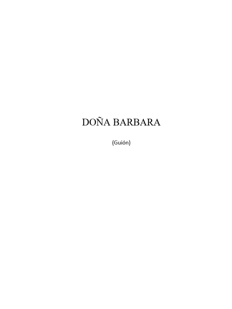 Doña Barbara | PDF | Poesía | Clásicos