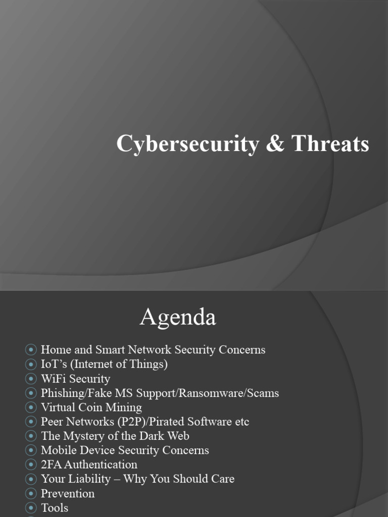 Cyber Security Presentation | PDF | Security | Computer Security