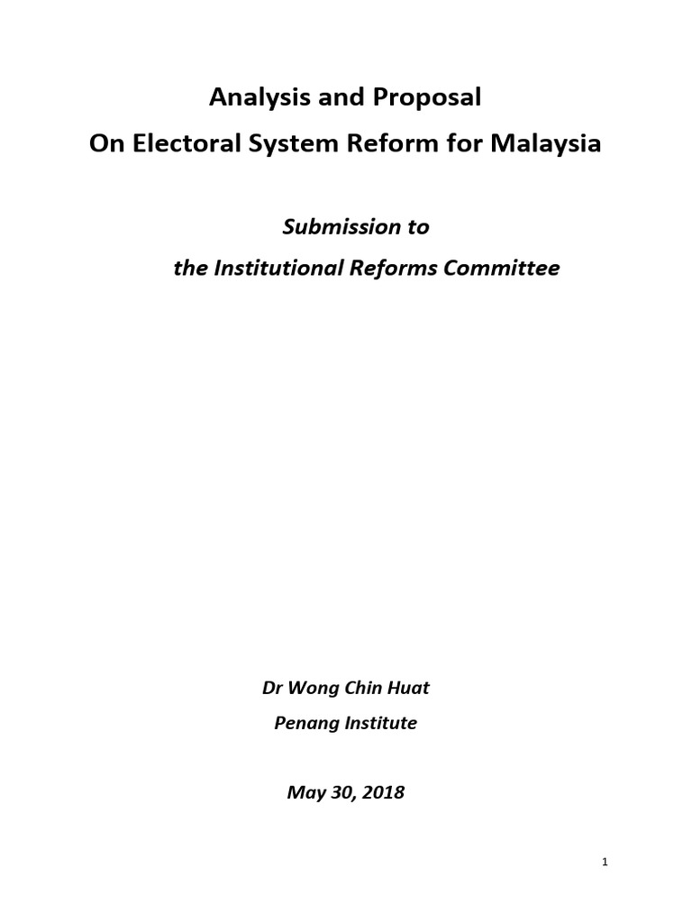 Analysis and Proposal On Electoral Syste | PDF | Voting | Two Round System