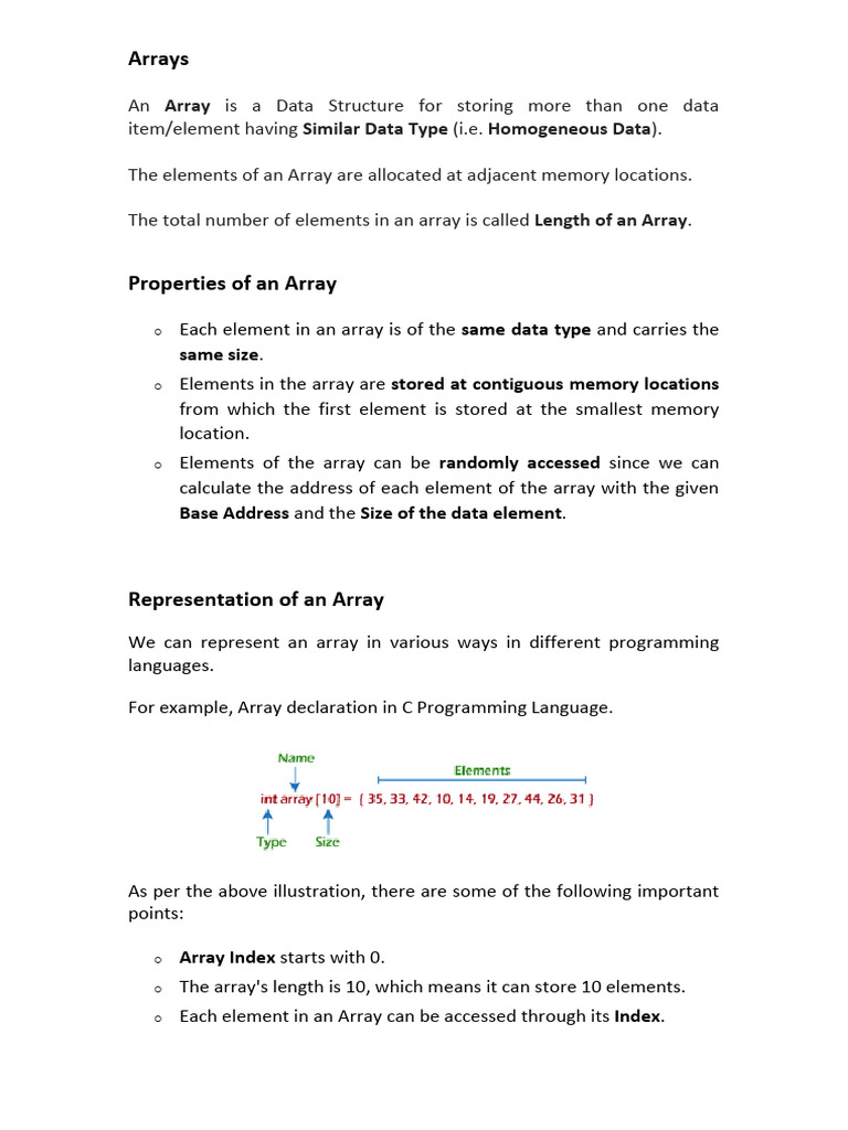 Arrays | PDF | Matrix (Mathematics) | Computer Programming Arrays | PDF | Matrix (Mathematics) | Computer Programming