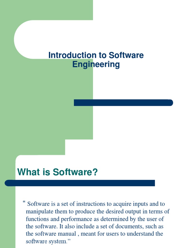Lec1-Intro To SE | PDF | Software Development Process | Software
