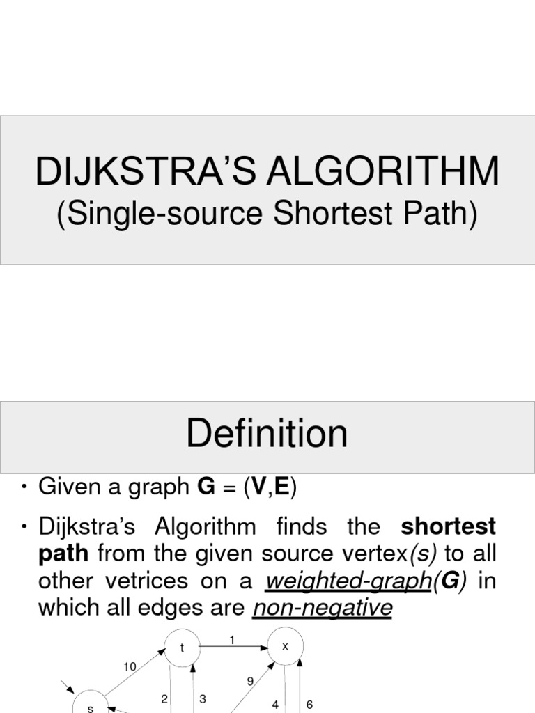 Dijkstras Shortest Path Pdf Computational Complexity Theory Combinatorics