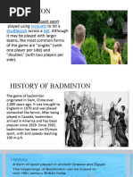 Module 1.1-Badminton (Rules and Basic Skills) | PDF | Games Of Physical ...