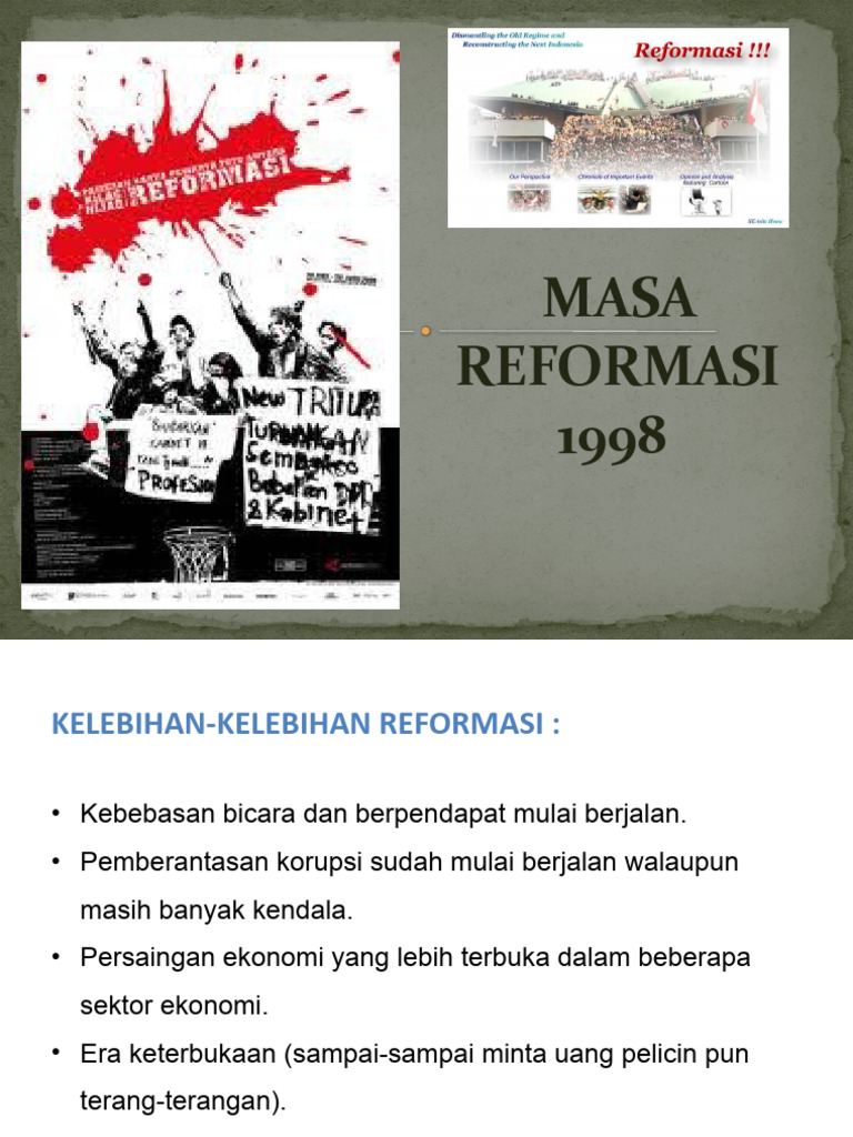 Masa Reformasi 1998 | PDF