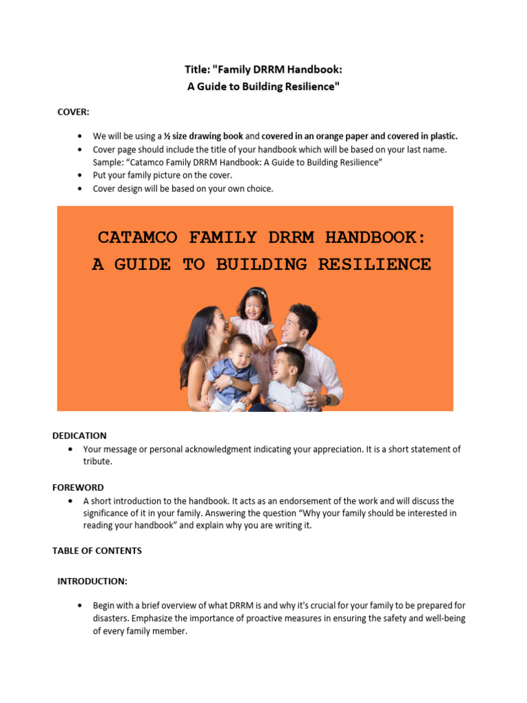 Family DRRM Handbook Overview | PDF | Emergency Evacuation | Emergency