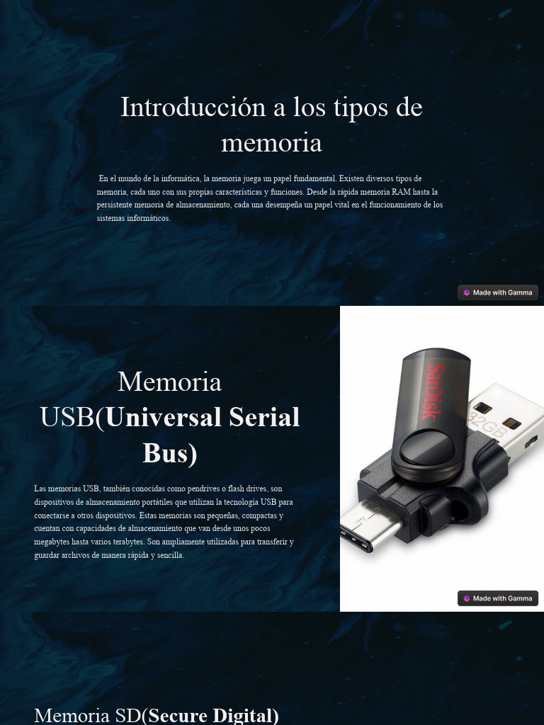 Tipos de Memoria en Informática: Guía Completa | PDF | Almacenamiento ...