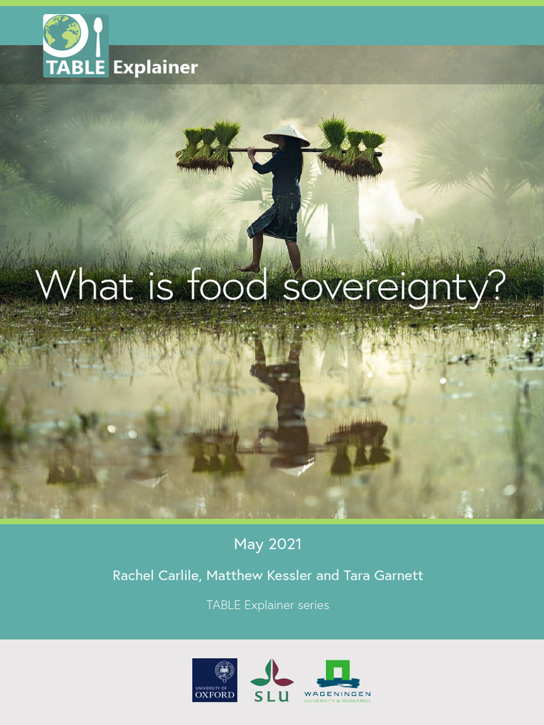 TABLE Explainer - What is food sovereignty_final_0 | PDF | Food ...