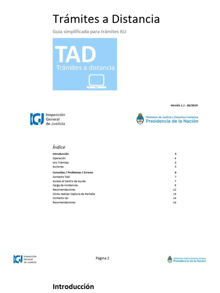 tad_-_instructivo_igj | PDF | Informática