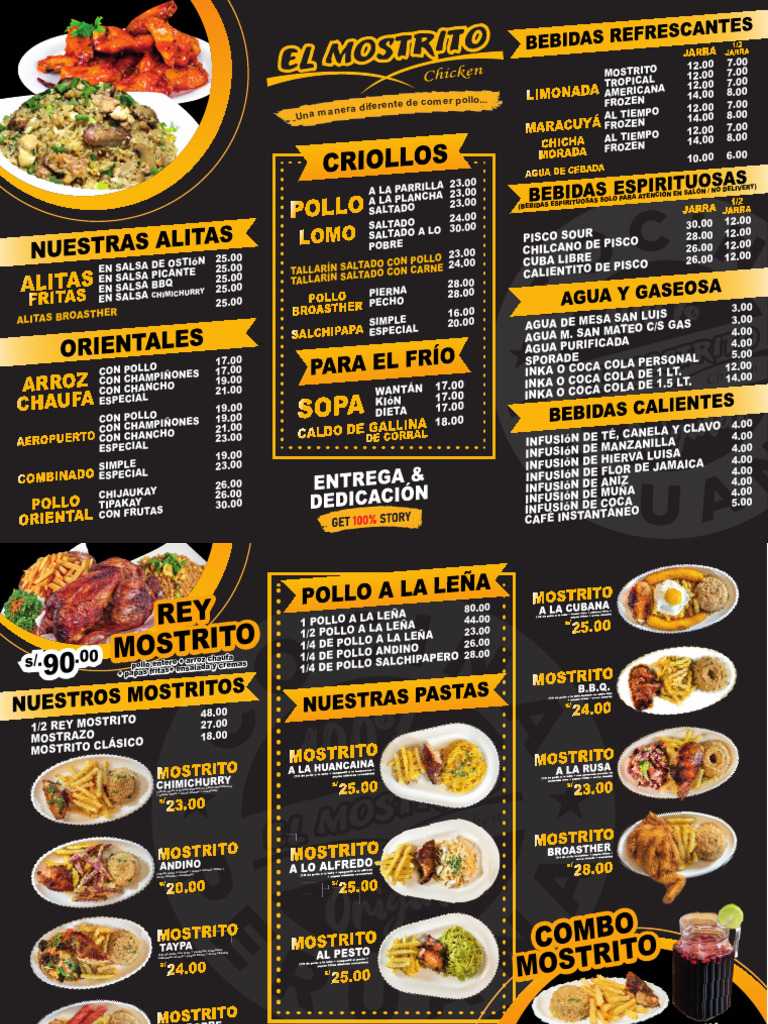 El Mostrito Chicken | PDF | Cocina | Alimentos