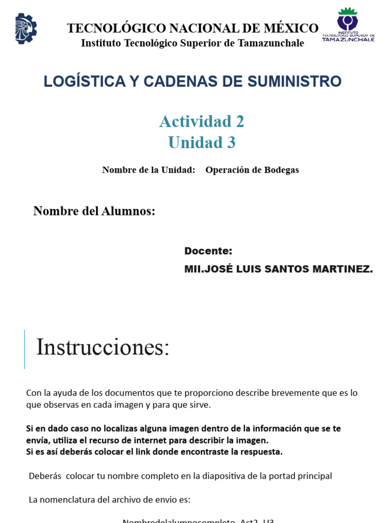 U3 Act2 Evasumativa | PDF | Almacén | Máquina elevadora