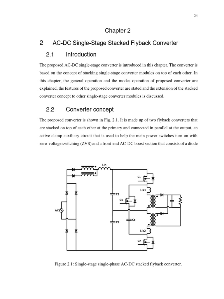 Flyback Converter | PDF | Inductance | Inductor
