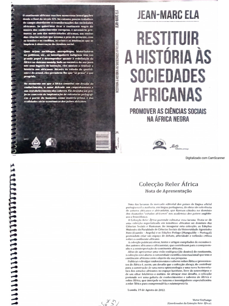 Livro Jean Marc Ela | PDF