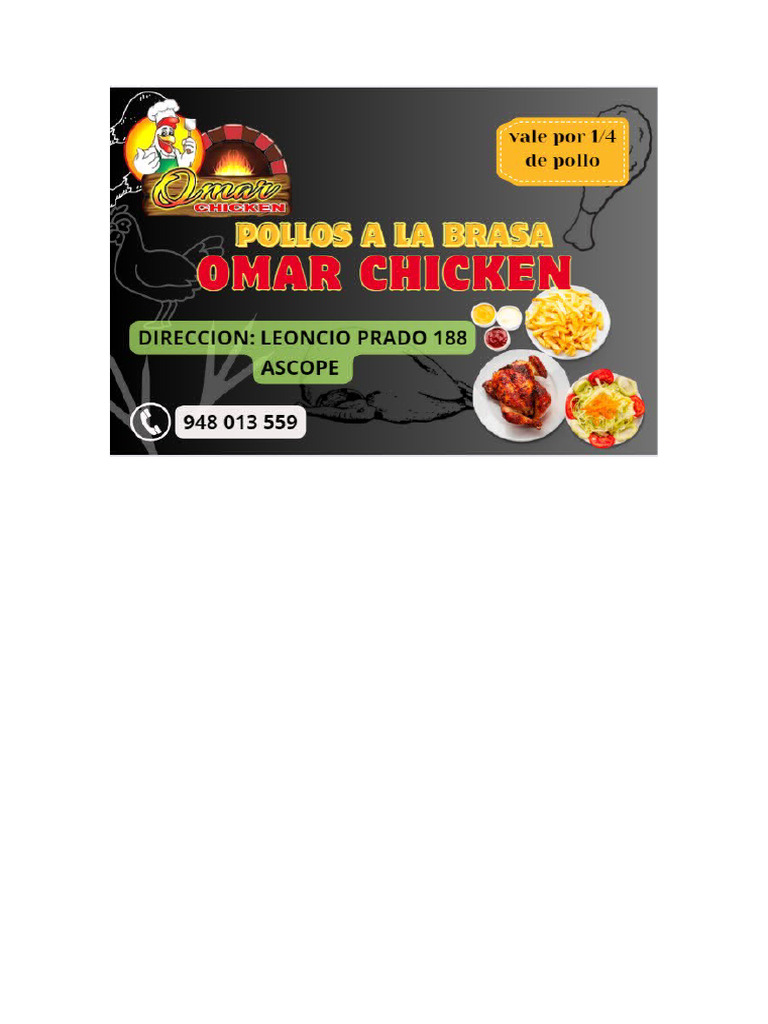 Polleria Omar Chicken | PDF