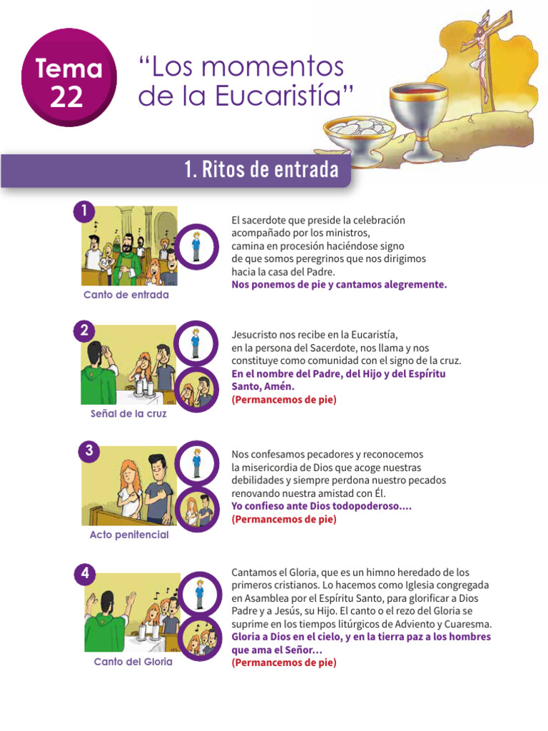 Ritos y Liturgias de la Eucaristía | PDF | Iglesia Católica | Textos ...