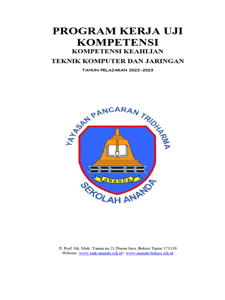 Program Kerja Uji Kompetensi | PDF | Karier & Perkembangan | Komputer