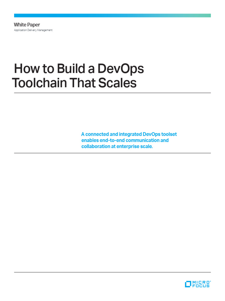 How To Build A Devops Toolchain That Scales WP | PDF | Agile Software ...