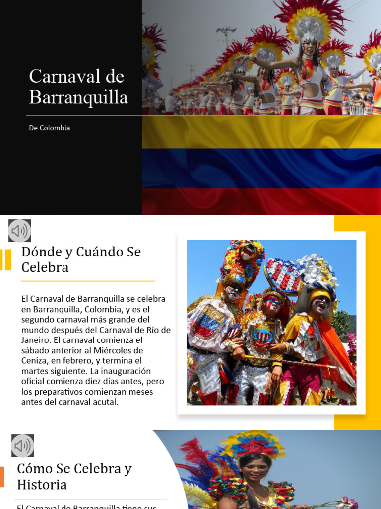 Spanish 3 Carnaval de Barranquilla Presentation | PDF | Ciencias sociales