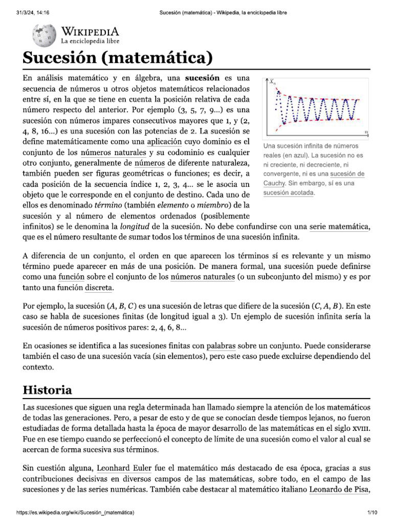 Sucesiones | PDF