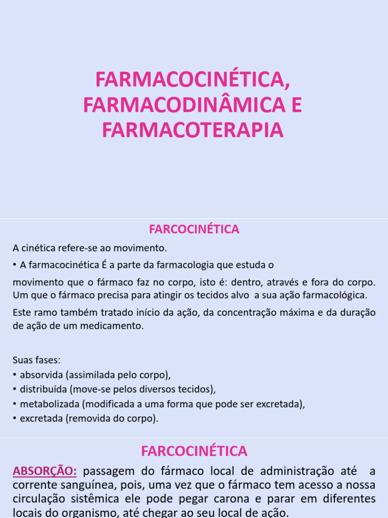 Farmaco 2 | PDF | Antagonista de receptor (farmacologia) | Farmacocinética