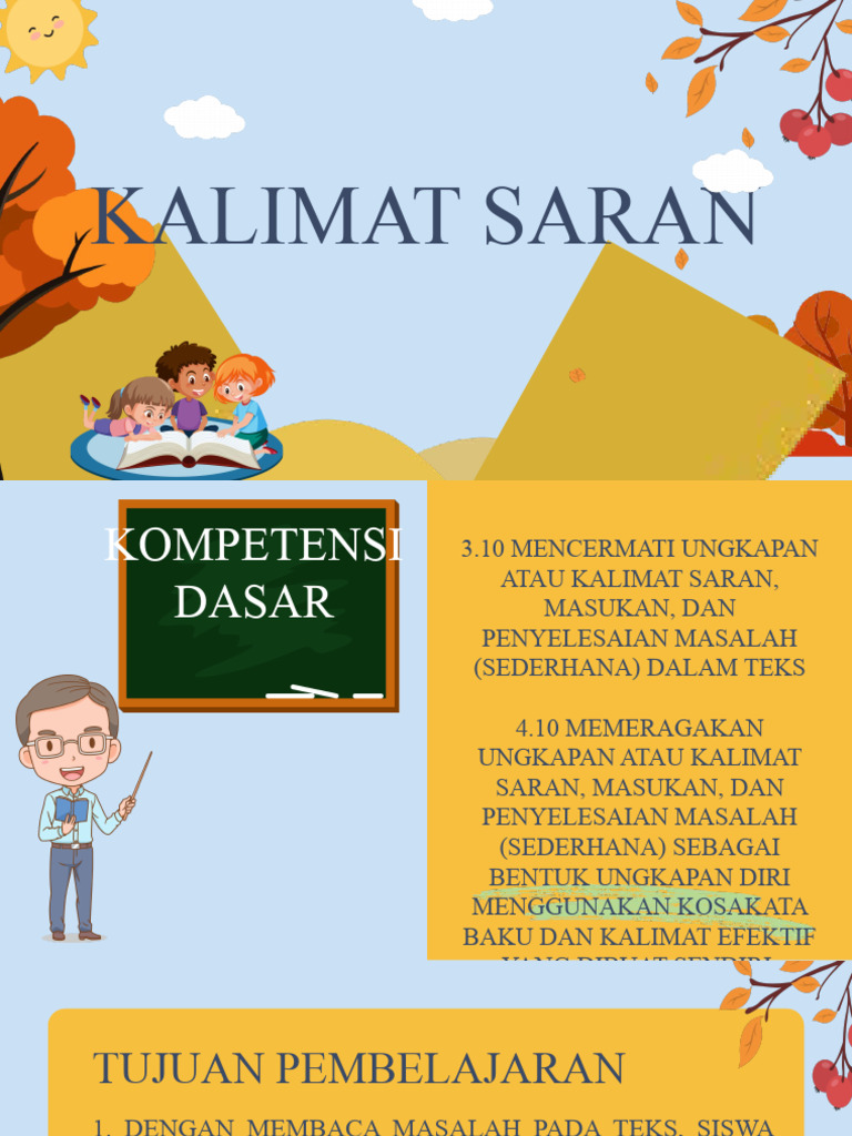 Kalimat Saran | PDF | Seni & Disiplin Bahasa