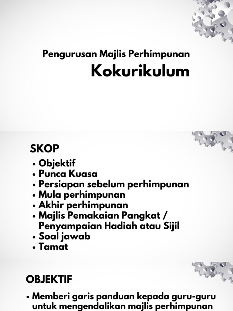 Pengurusan Majlis Perhimpunan | PDF