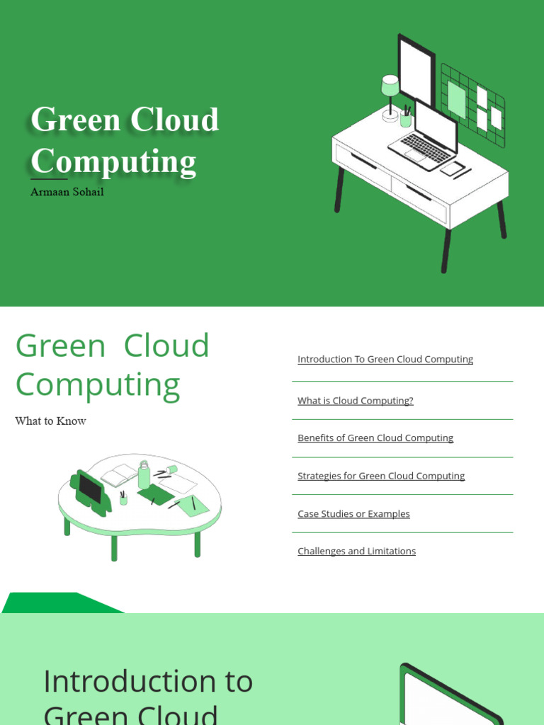 Green Cloud Computing | PDF | Art | Computers