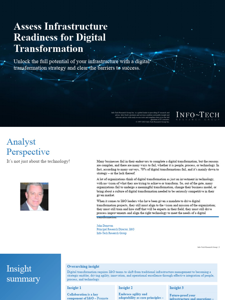 Assessing IT Infrastructure for Digital Transformation | PDF ...