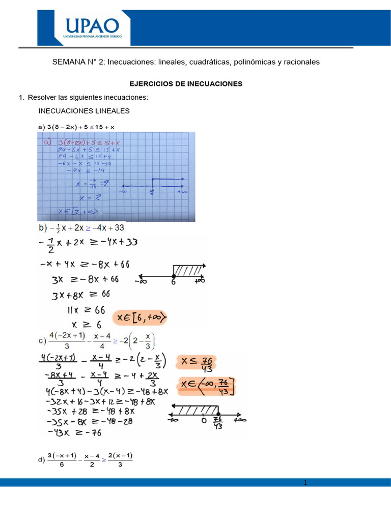 Tarea 2-3 Mate | PDF | Desigualdad (Matemáticas) | Matemáticas