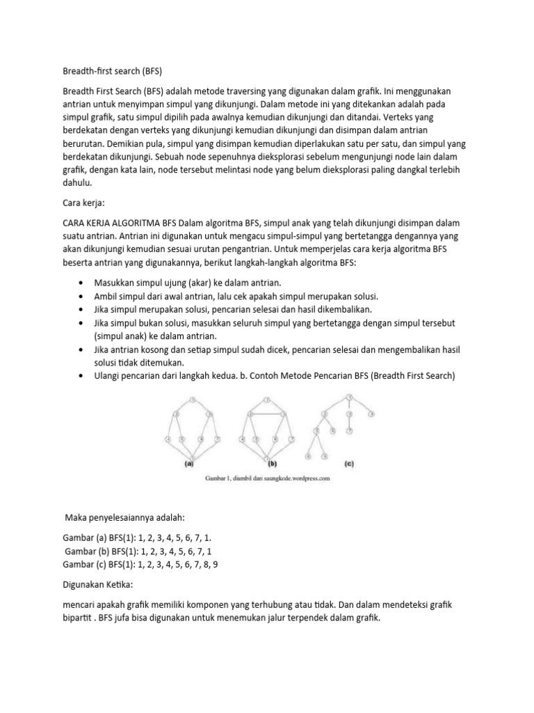 Perbandingan BFS dan DFS dalam Graf | PDF