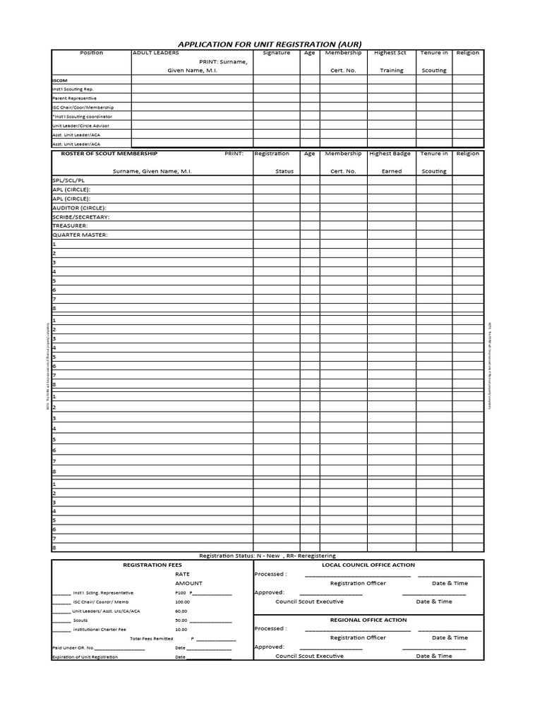 Aur For Bsp 1 Pdf Scouting Youth Movements
