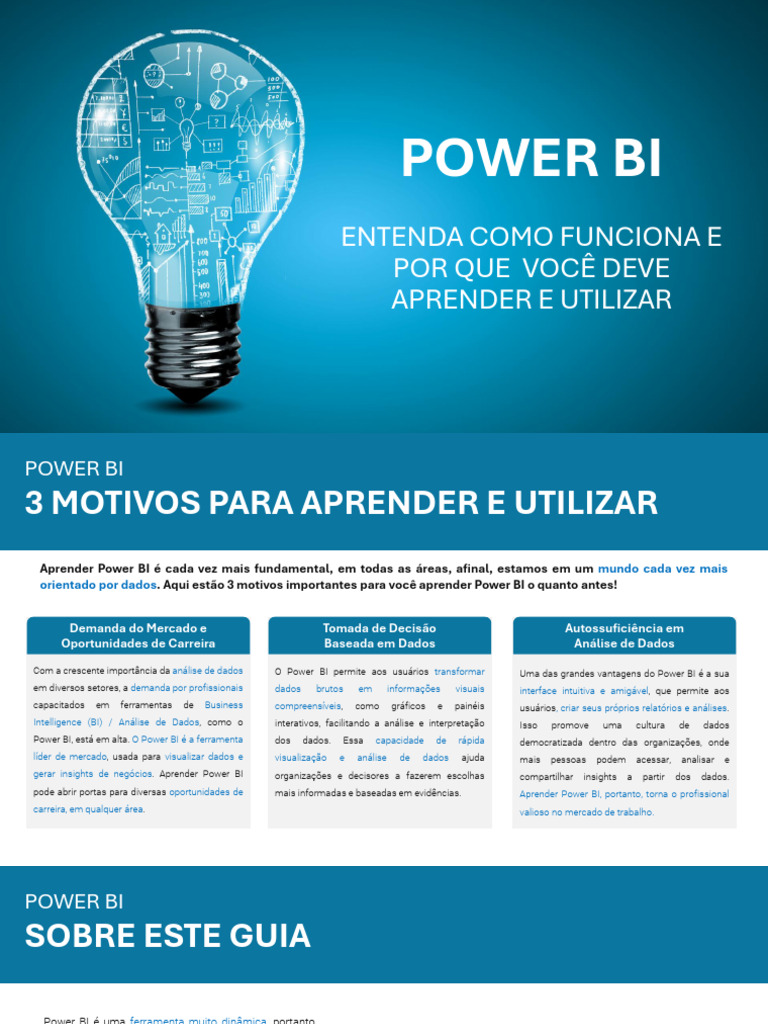 Ebook de Power BI - O Que É e Por Que Aprender Power BI | PDF | Análise ...
