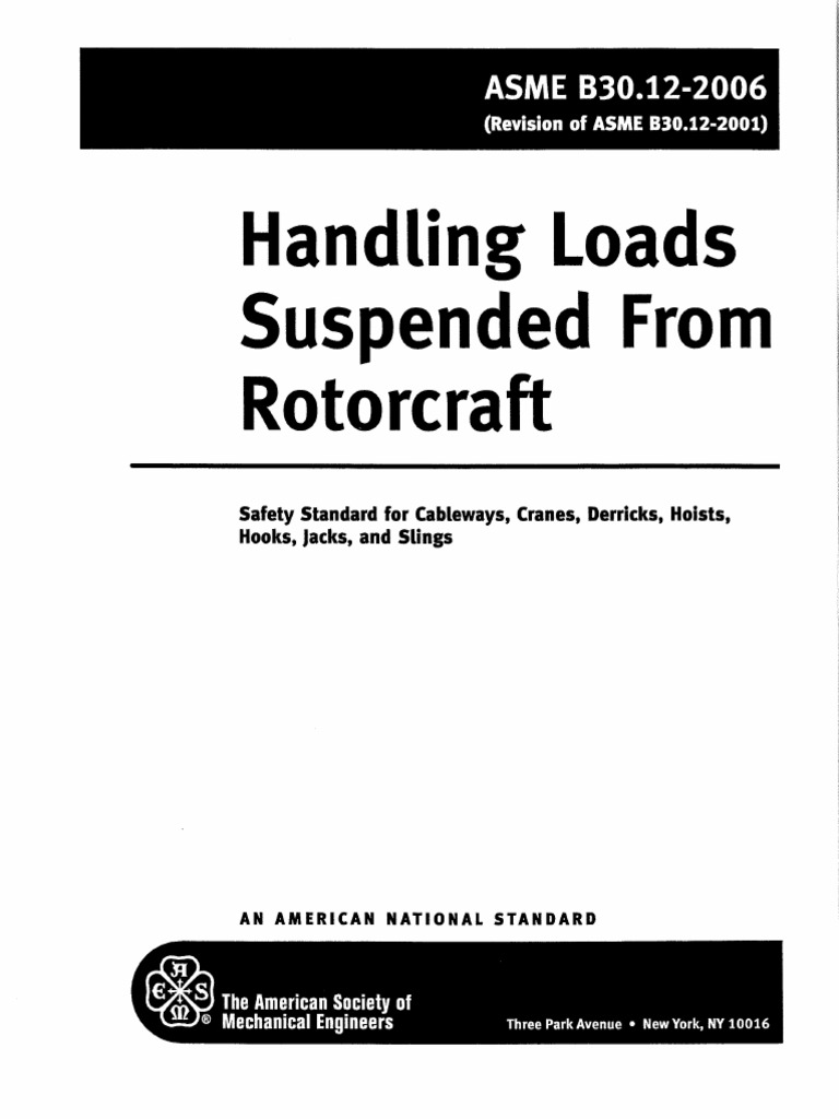 Asme B30.12 2006 | PDF