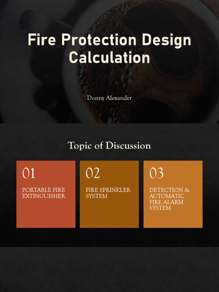 Fire Protection Design Calculation | PDF