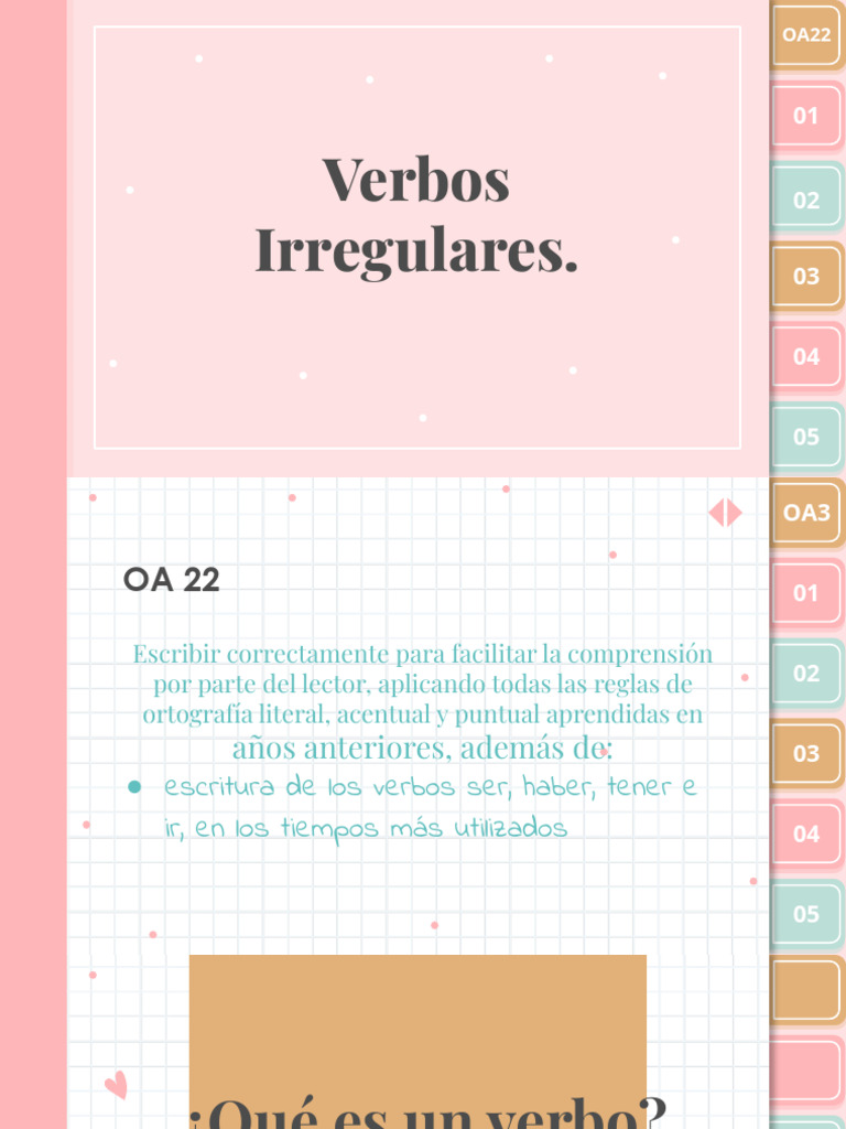 Verbos Irregulares. 6to | PDF | Verbo | Idiomas